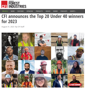 Canadian Forest Industries -Top 20 Under 40 Honoree – 2023 – Richmond ...